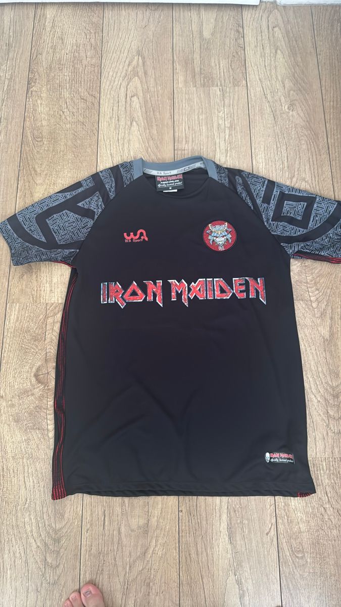 Camisa de Futebol Iron Maiden W a Sport Senjutsu | Camisa Masculina W A ...