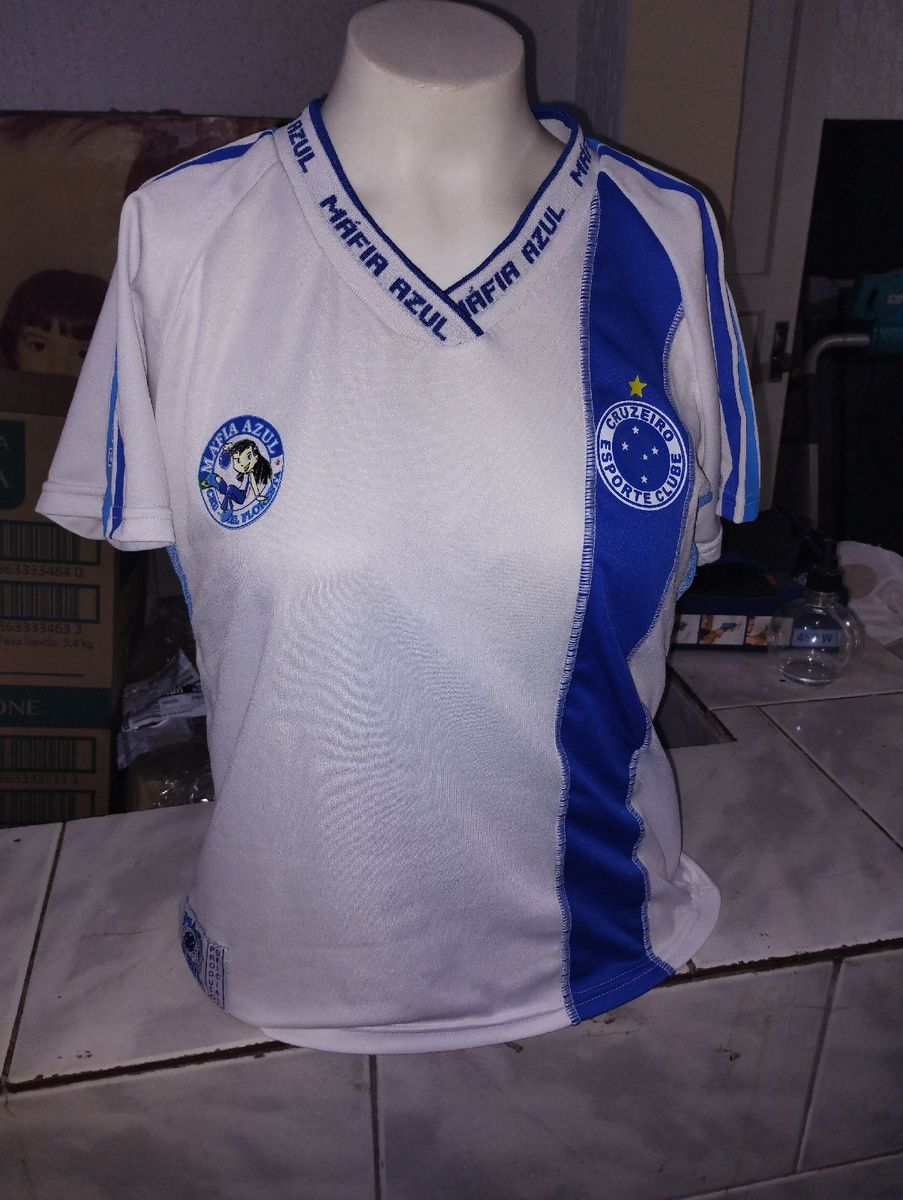 Camisa do Cruzeiro Máfia Azul Feminina | Camisa Feminina Máfia Azul ...
