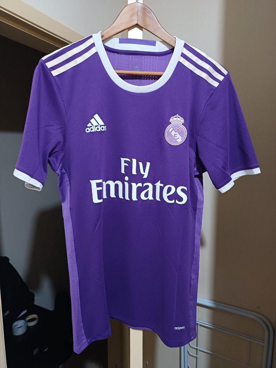 Camisa do Real Madrid Roxa 2016/2017 | Roupa Esportiva Masculino Adidas ...