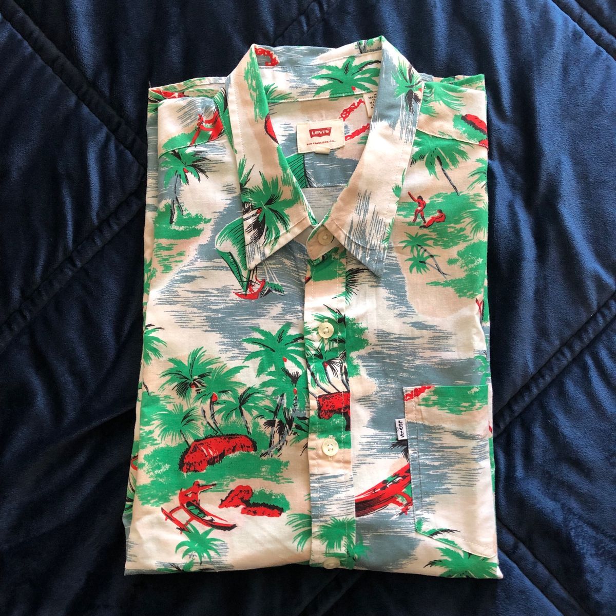 Camisa Florida Levis | Camisa Masculina Levi's Usado 85028293 | enjoei
