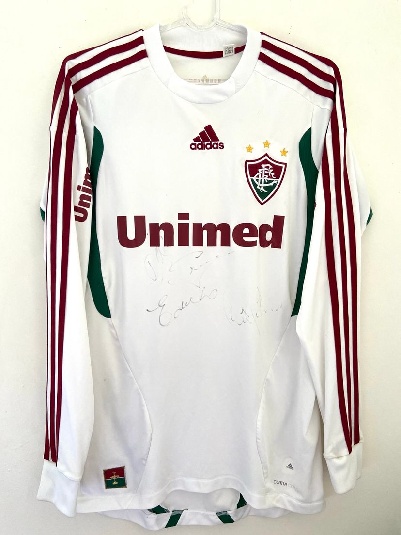 Camisa Fluminense 2011 Goleiro Adidas com Autógrafos | Camisa Masculina Adidas Usado 113128678 ...