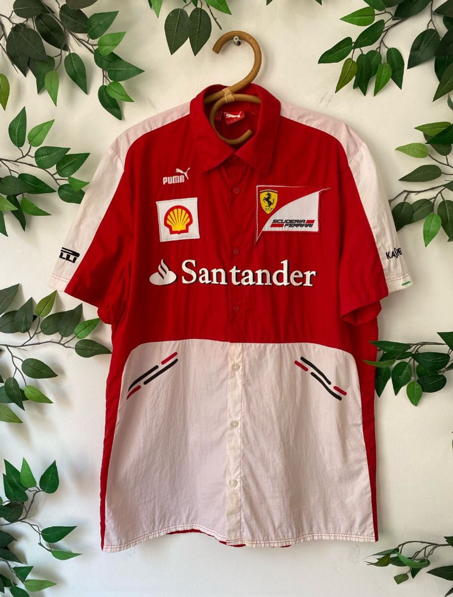 Camisa Fórmula 1 Scuderia Ferrari da Puma | Camisa Masculina Ferrari Usado 103292701 | enjoei
