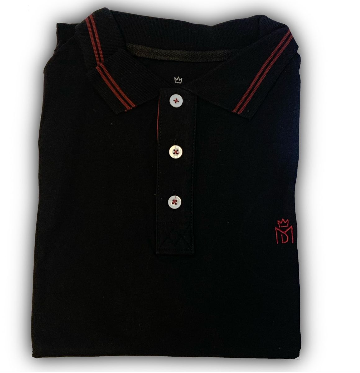 Camisa Gola Polo Cor Preta da Marca Md (maickeldouglas ) | Camisa ...