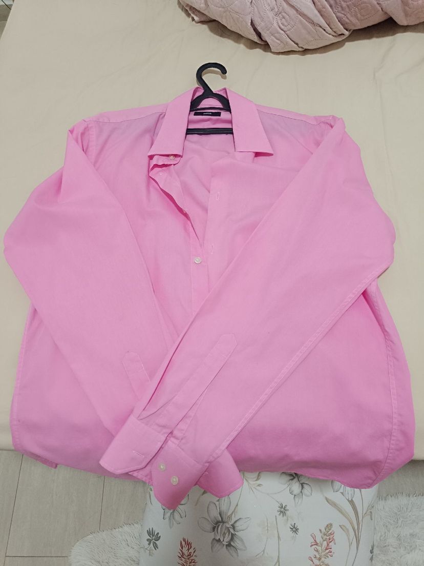 Camisa Hugo Boss Rosa Chiclete | Camisa Masculina Hugo Boss Usado ...