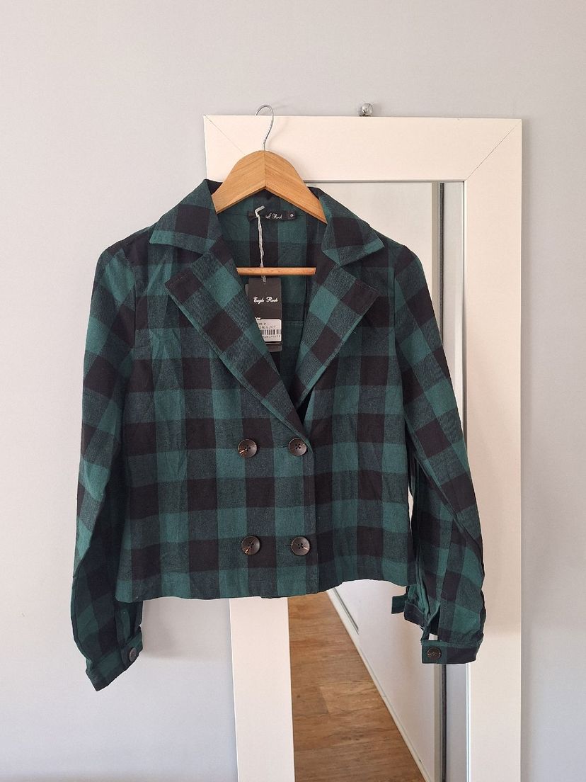 Camisa Inverno Xadrez Verde | Camisa Feminina Eagle Rock Nunca Usado ...