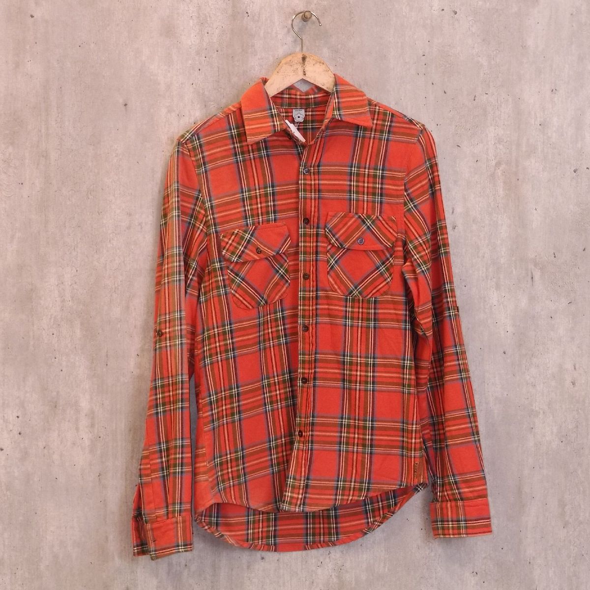Camisa Laranja Xadrez Farm Camisa Feminina Farm Usado 66825183 Enjoei