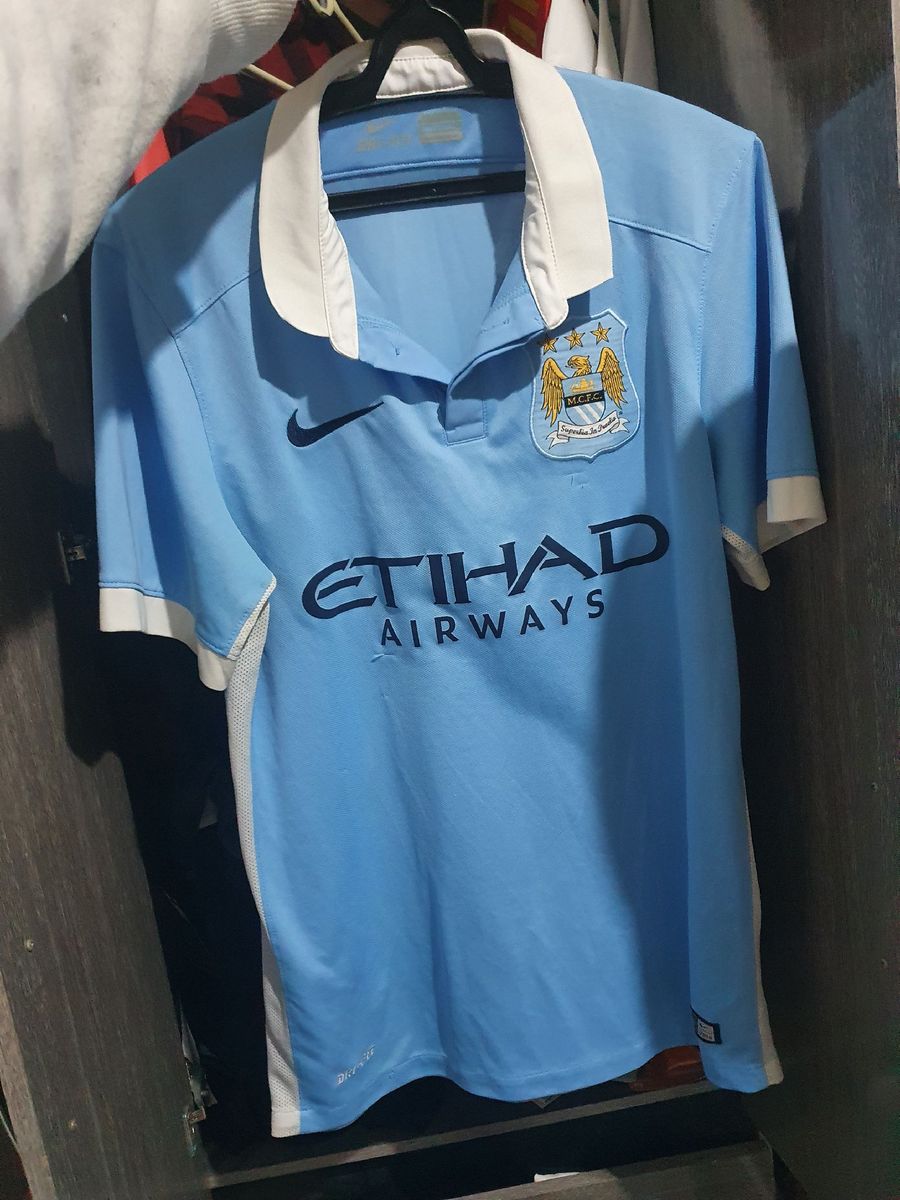 Camisa Machester City Simbolo Antigo | Roupa Esportiva Masculino Nike ...