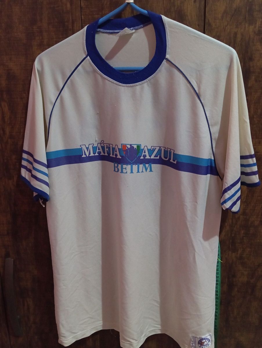 Camisa Máfia Azul M | Camisa Masculina Usado 134656175 | enjoei