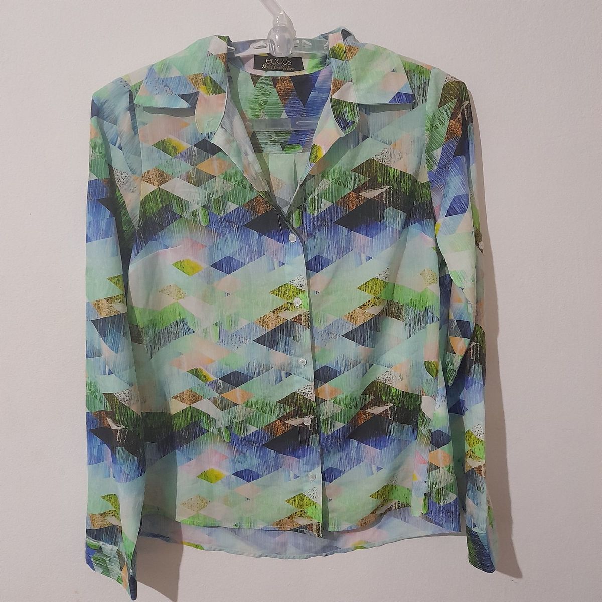 Camisa Manga Longa Estampada Equus Gold Collection | Camisa Feminina ...