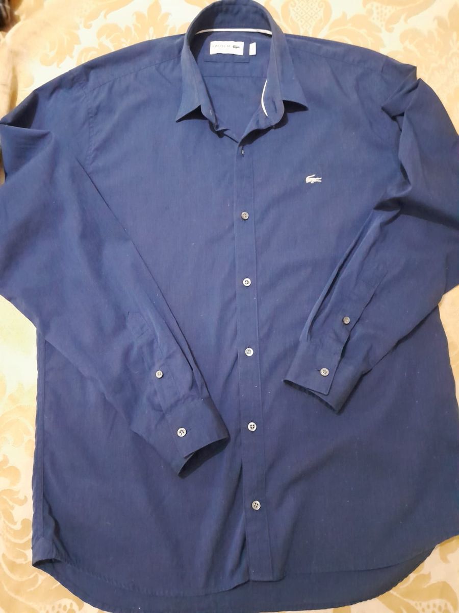 Camisa Masculina Lacoste Original Impecavel | Camisa Masculina Lacoste ...