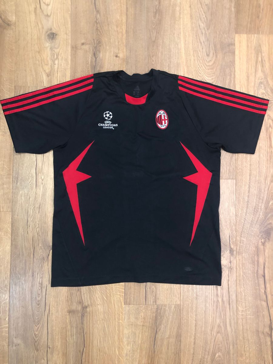 Camisa Milan Champions League | Camiseta Masculina Adidas Usado ...