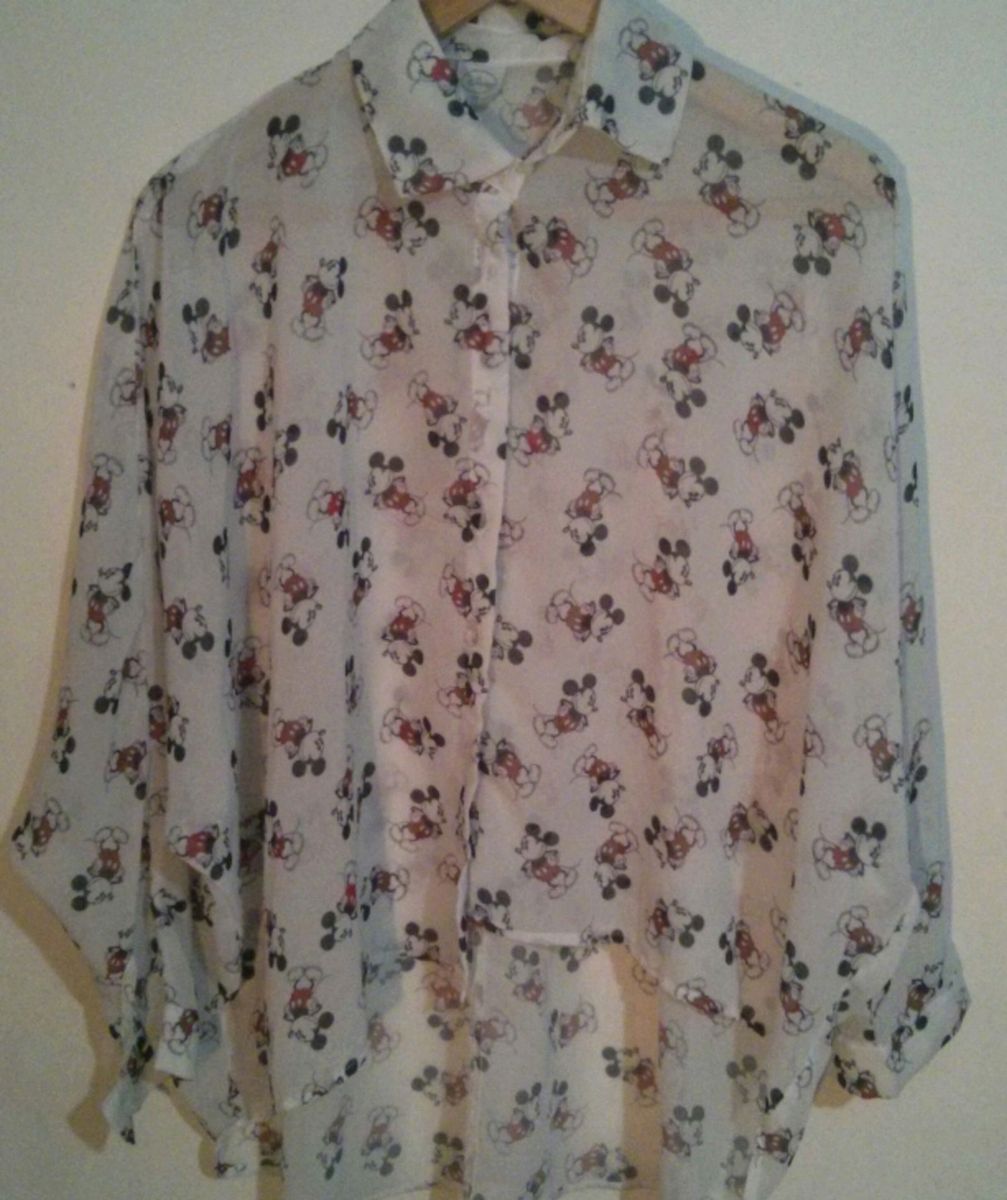 Camisa Mullet Mickey | Camisa Feminina Disney Usado 13468574 | enjoei