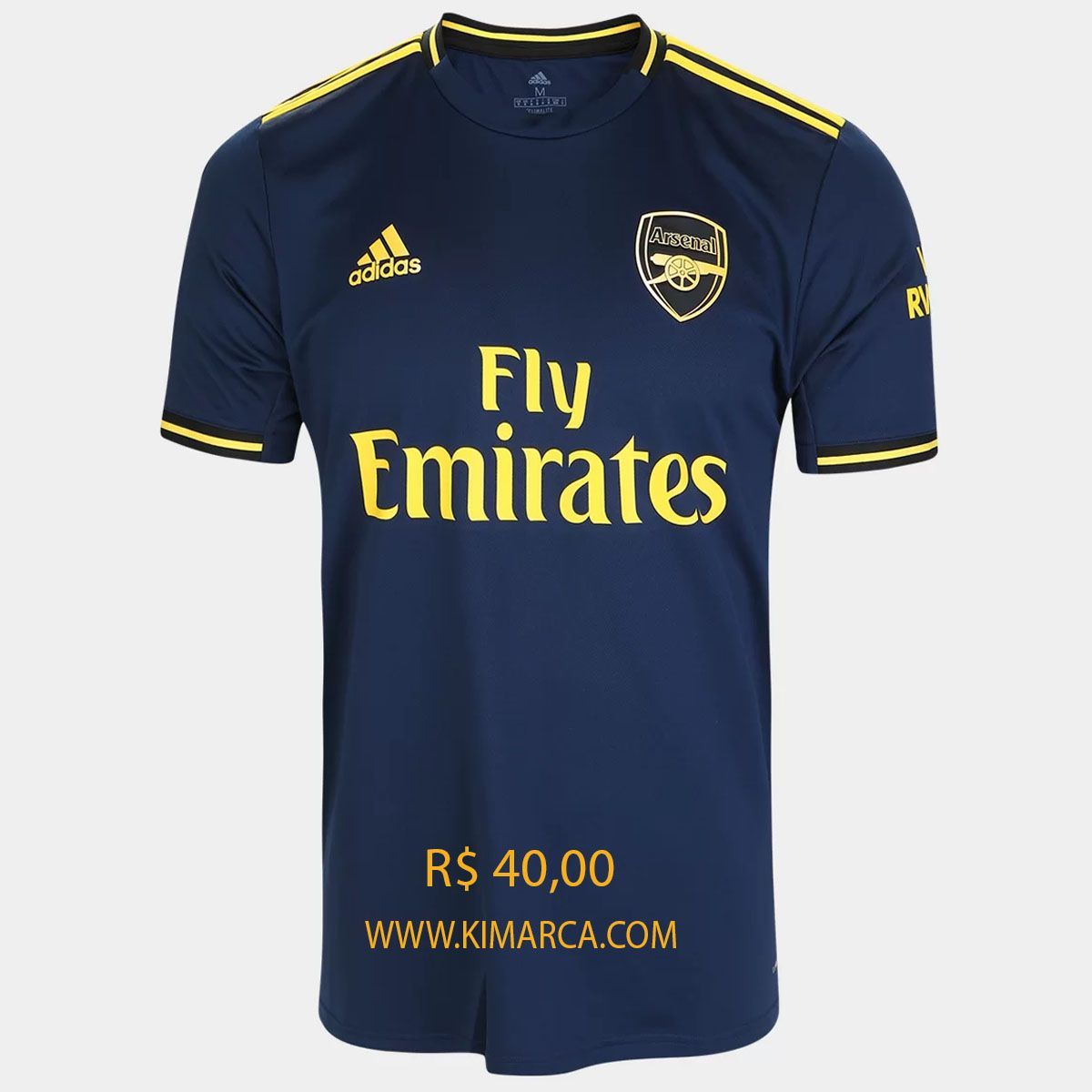 Camisa Oficial Arsenal Lançamento 2020 Azul | Roupa Esportiva Masculino ...