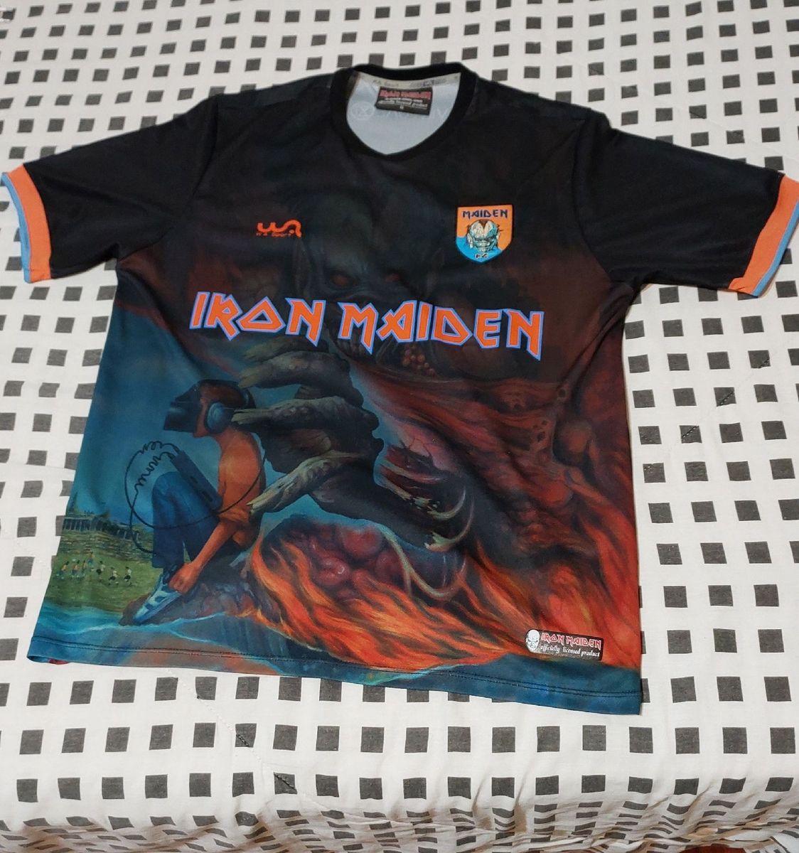 Camisa Oficial Futebol Iron Maiden | Camiseta Masculina Iron Maiden ...