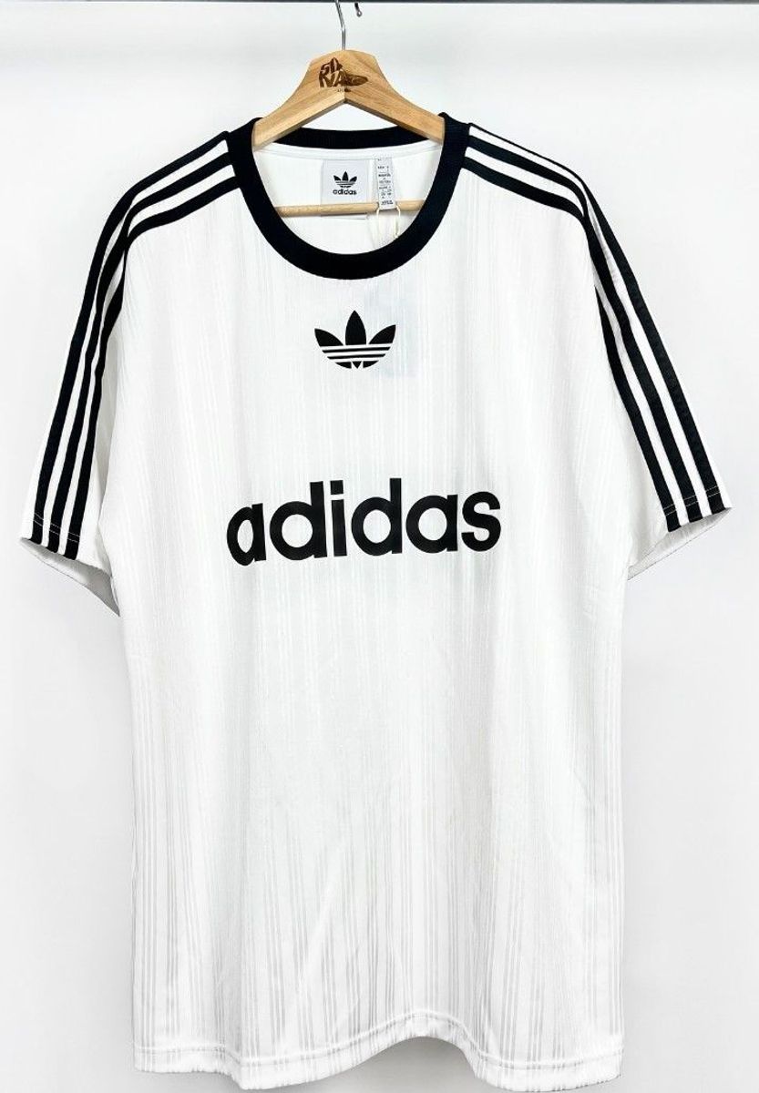 Camisa Original Adidas Poly T Branca | Camisa Masculina Adidas Usado ...