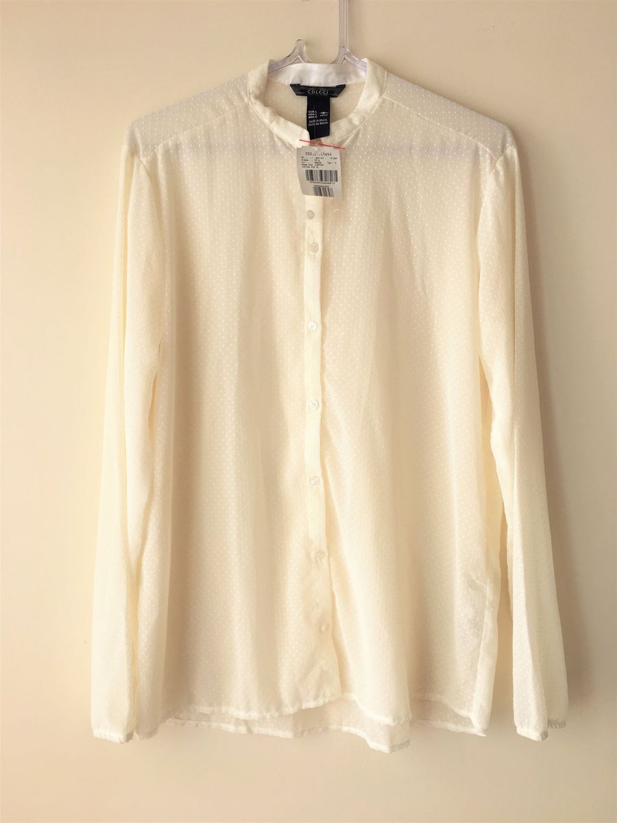Camisa Poá Colcci | Blusa Feminina Colcci Nunca Usado 19435134 | enjoei