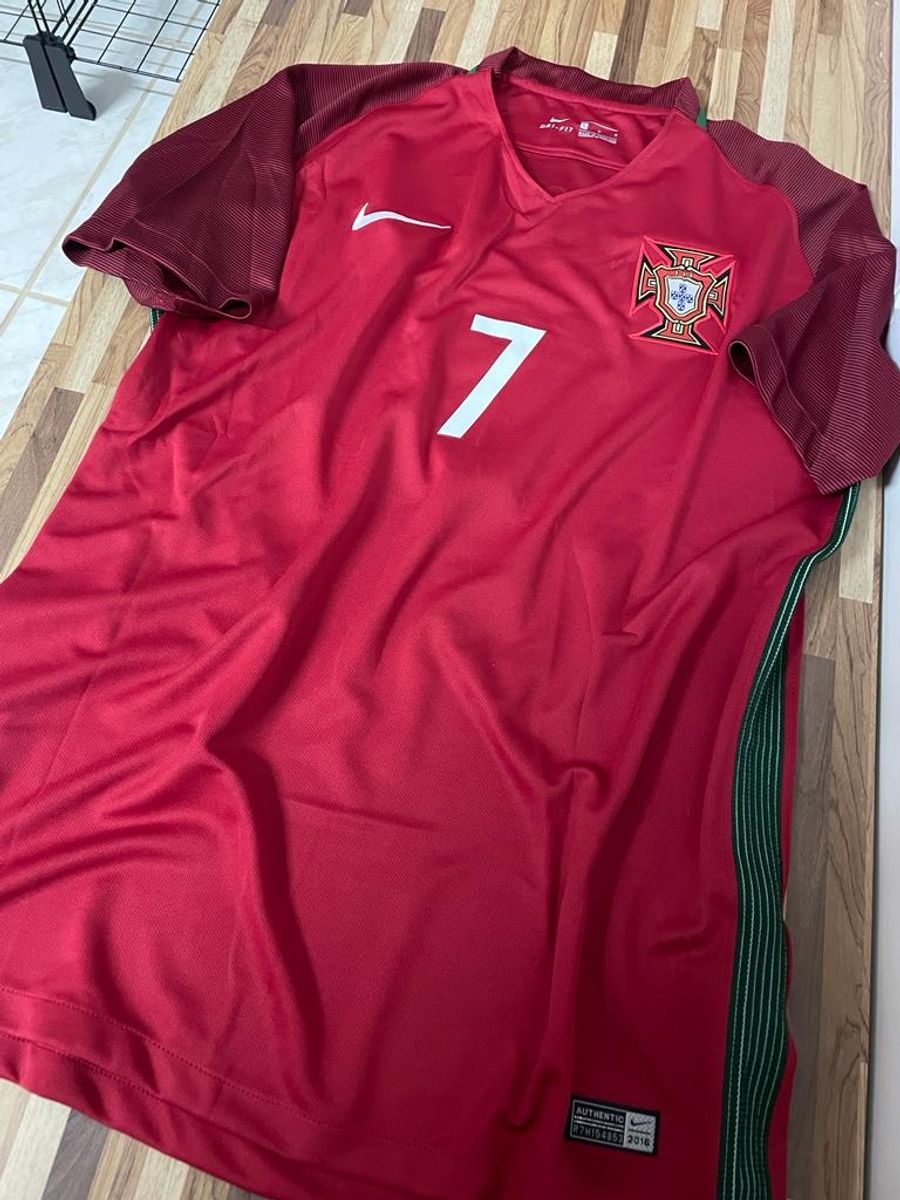 Camisa Portugal Nike Cristiano Ronaldo #7 Euro 2016 - G | Camisa ...