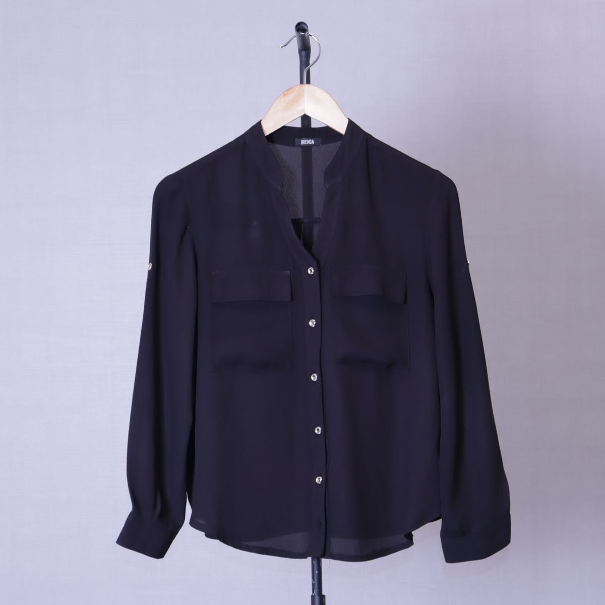 Camisa Preta Brenda | Camisa Feminina Brenda Usado 83176158 | enjoei
