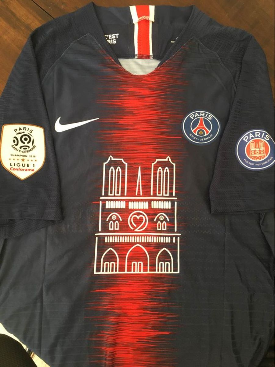 Camisa Psg Homenagem À Notre-dame | Camiseta Masculina Nike Nunca Usado ...