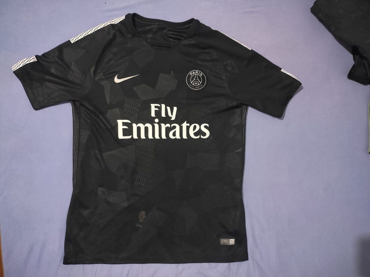 Camisa Psg Paris Saint Germain 17/18 Ii | Camiseta Masculina Nike Usado ...