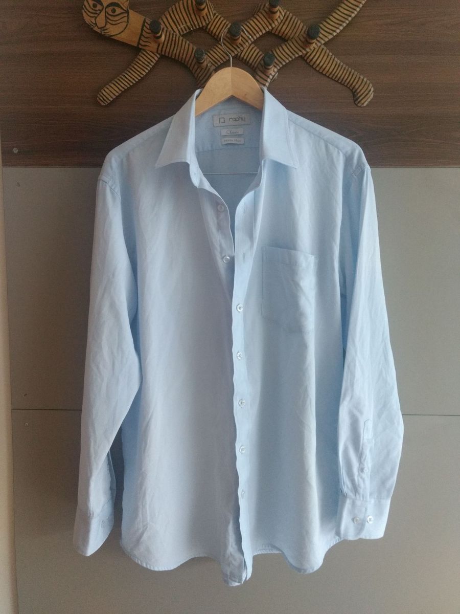 Camisa Raphy Azul | Camisa Masculina Raphy Usado 31385994 | enjoei