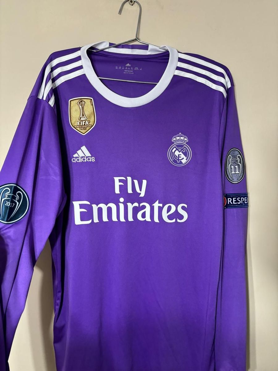 Camisa Retro Real Madrid 16/17 Cr7 Roxa | Camisa Masculina Adidas Nunca ...