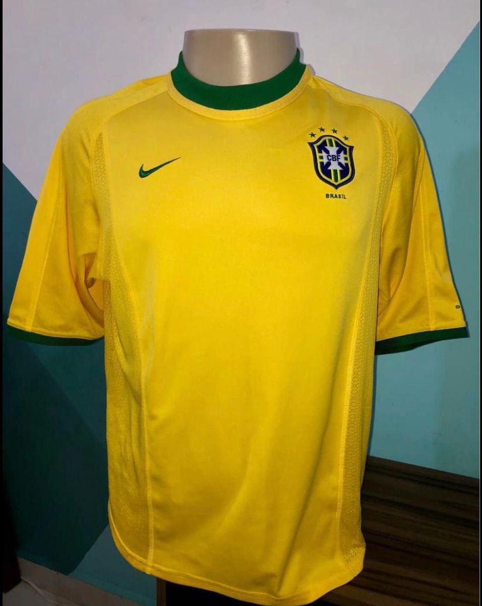 Camisa Seleção Brasil 2000 - G | Camisa Masculina Nike Usado 71649633 ...
