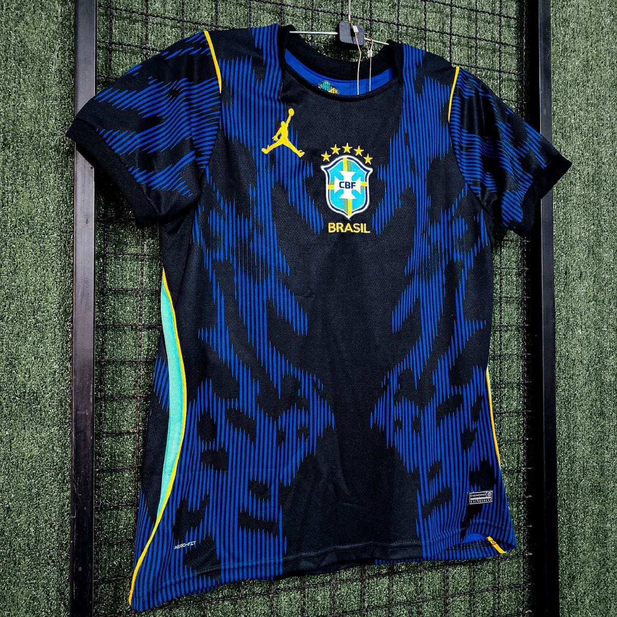 Camisa Seleção Brasileira 2026 Azul Copa do Mundo(jordan e Escudo ...