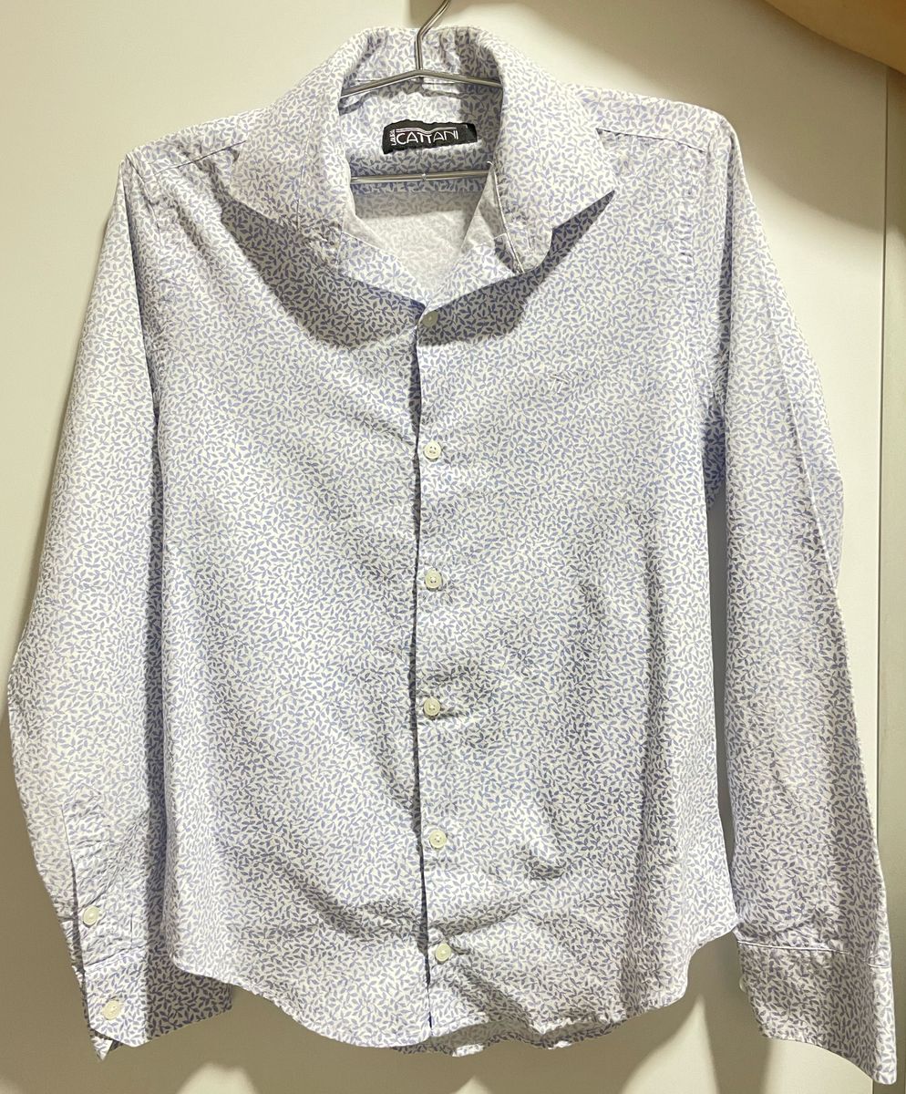 Camisa Slim Laura Cattani | Camisa Masculina Laura Cattani Usado ...