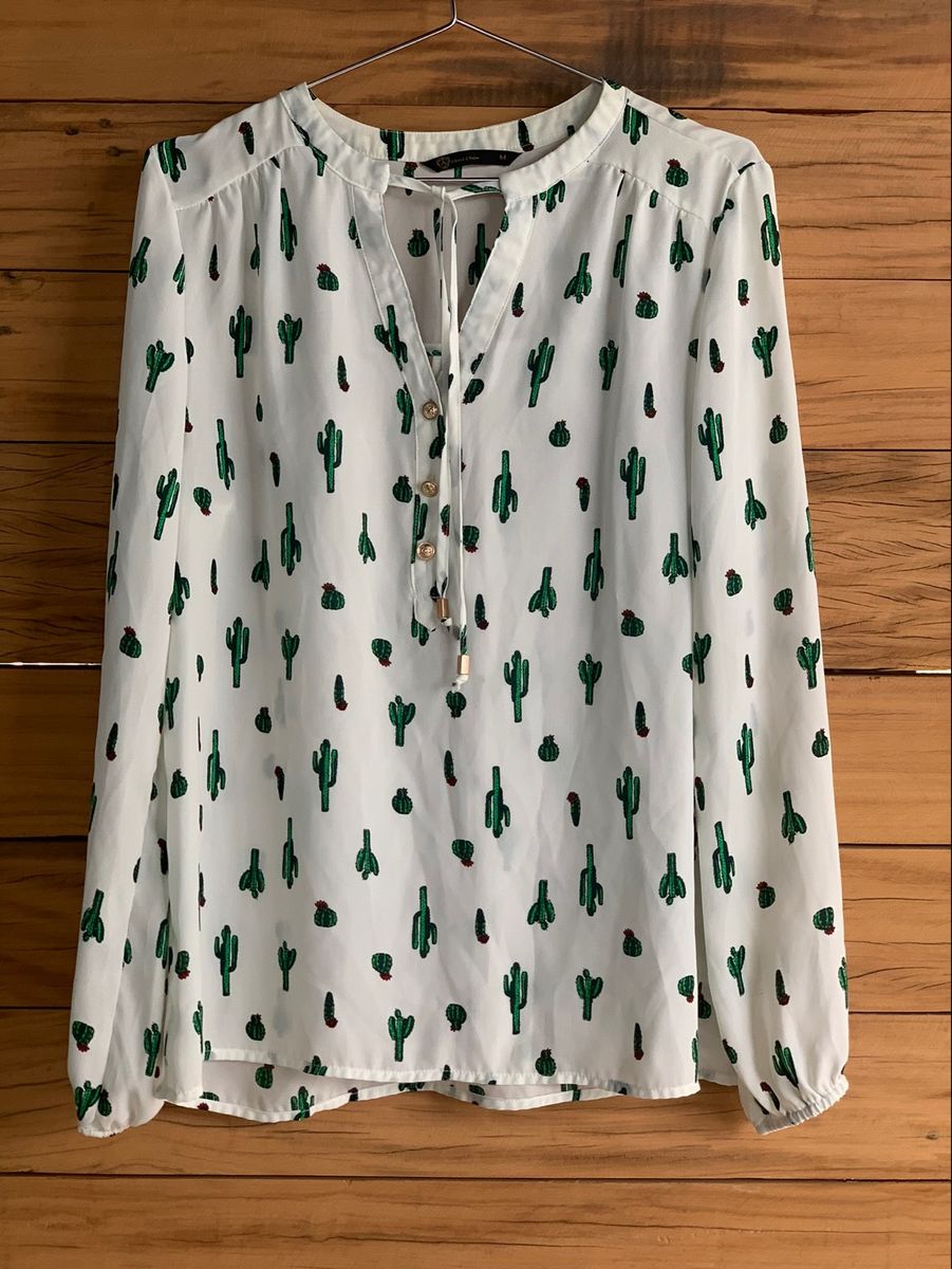 Camisa Social Cactos - Social Descolada! | Camisa Feminina A Collection ...