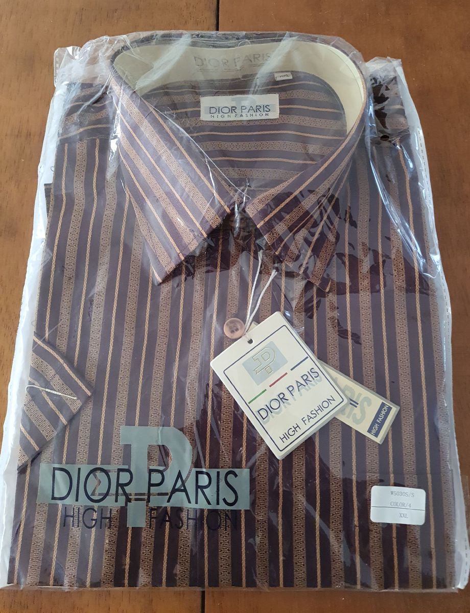 Camisa Social Dior | Camisa Masculina Dior Paris Nunca Usado 71551051 ...