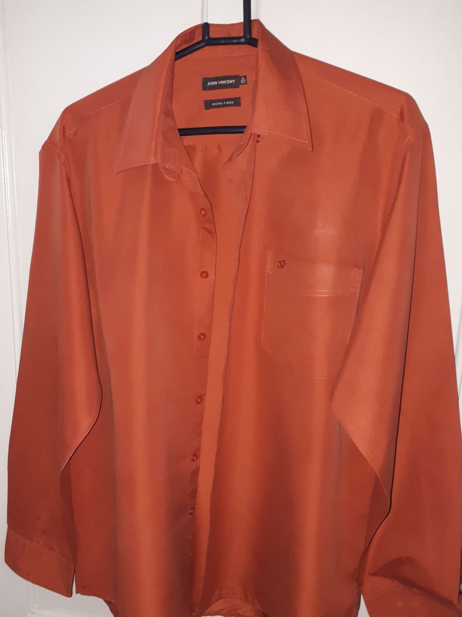 Camisa Social em Microfibra Cor Telha Tamanho 42 | Camisa Masculina ...