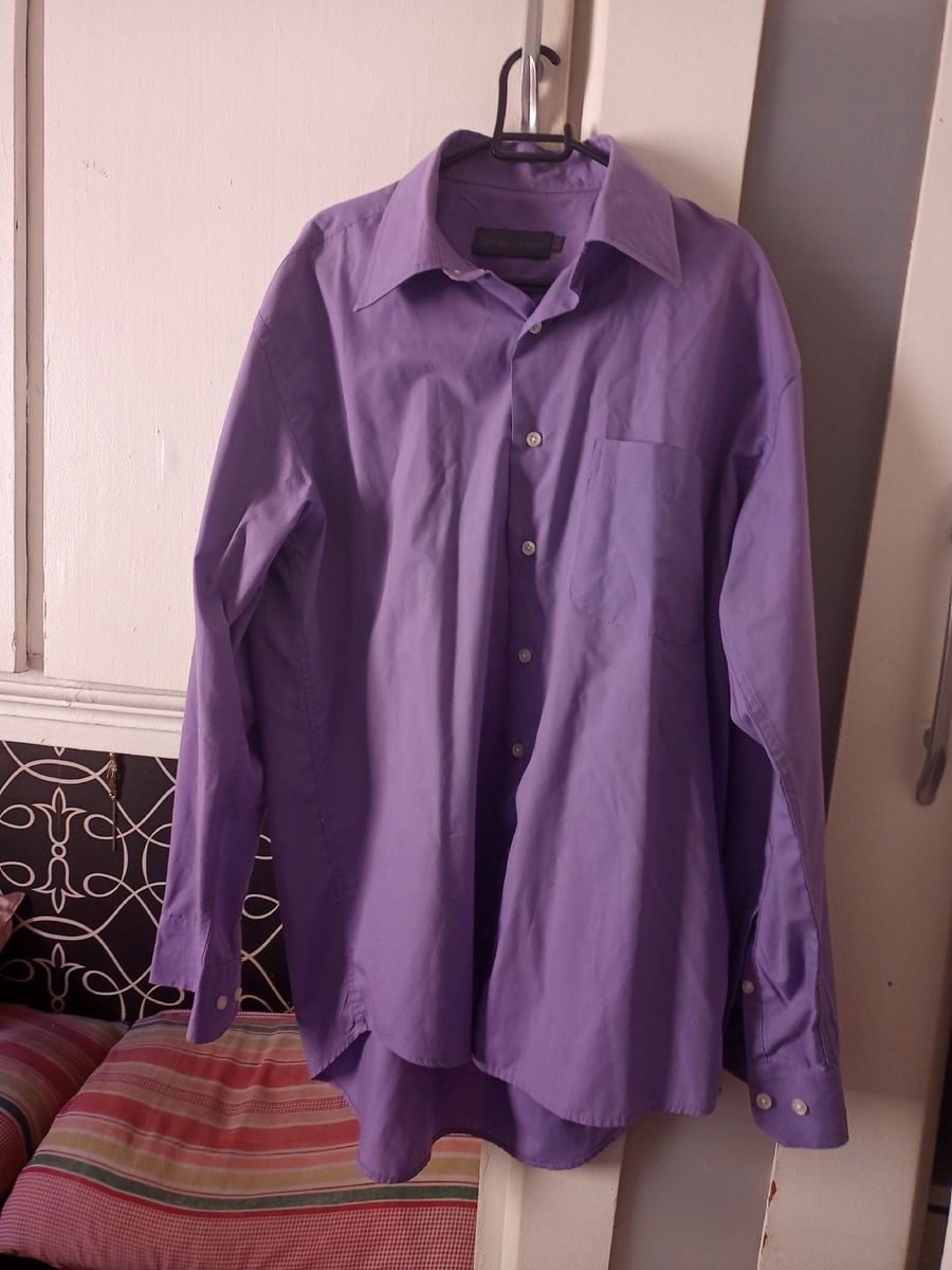 Camisa Social Empório Colombo Tam 3 Roxa ( Purple ) | Camisa Masculina ...