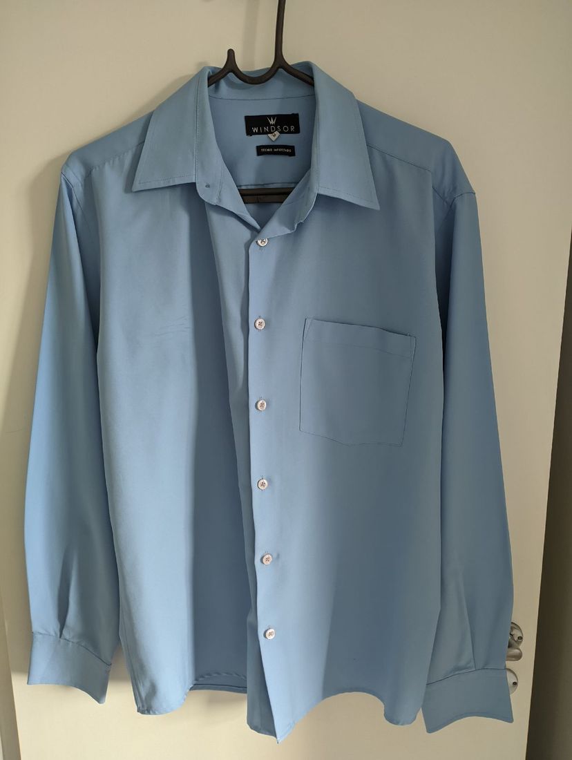 Camisa Social Masculina Azul Windsor | Blusa Feminina Windsor Usado ...