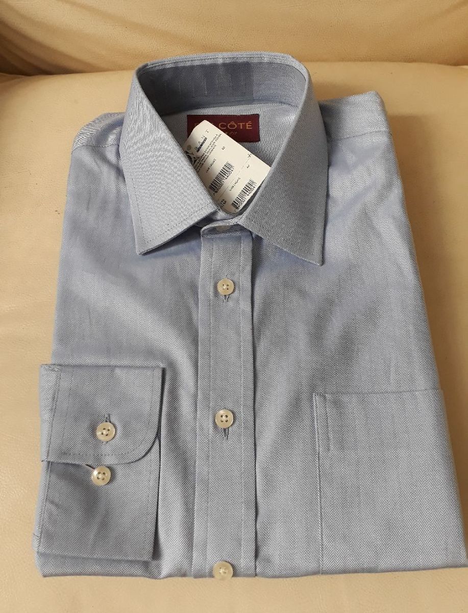 Camisa Social Masculina, Classic, Tamanho 40, Ducotê/ Le Mark | Camisa ...