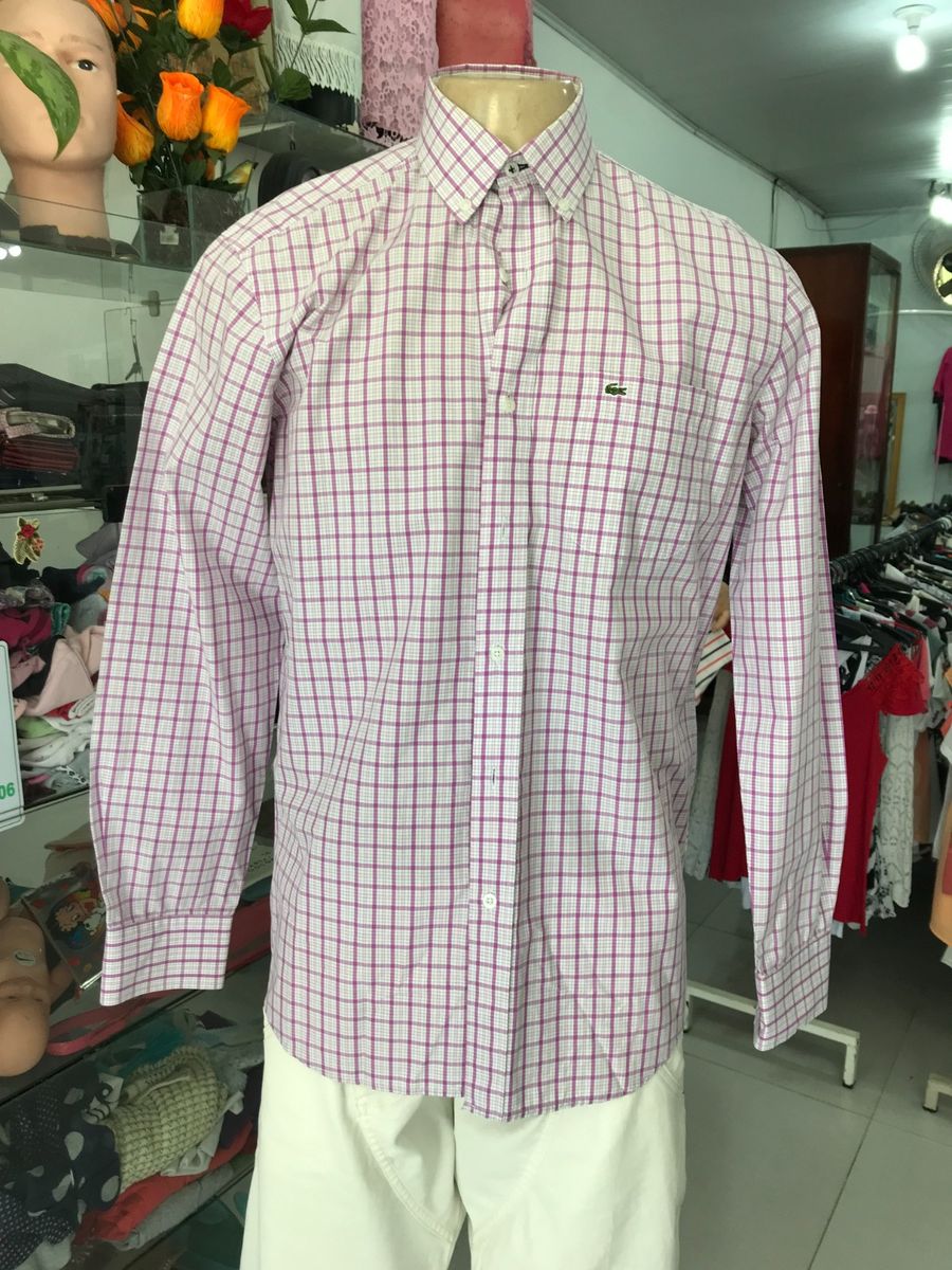 Camisa Social Original | Camisa Masculina Lacoste Usado 84558684 | enjoei