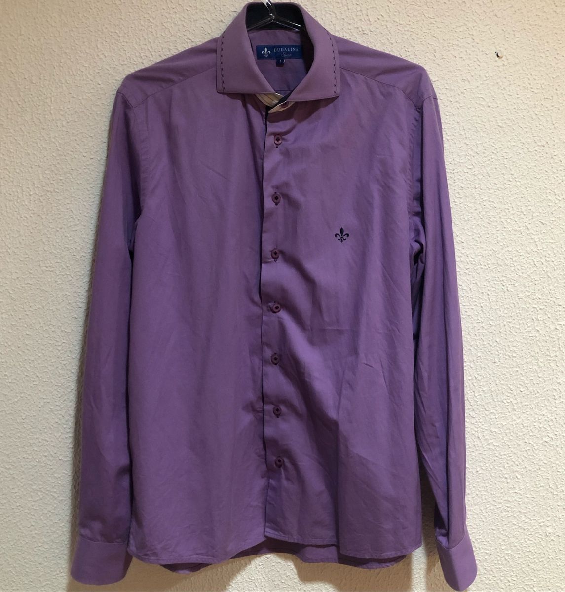 Camisa Social Roxa Dudalina Sport | Camisa Masculina Dudalina Usado ...