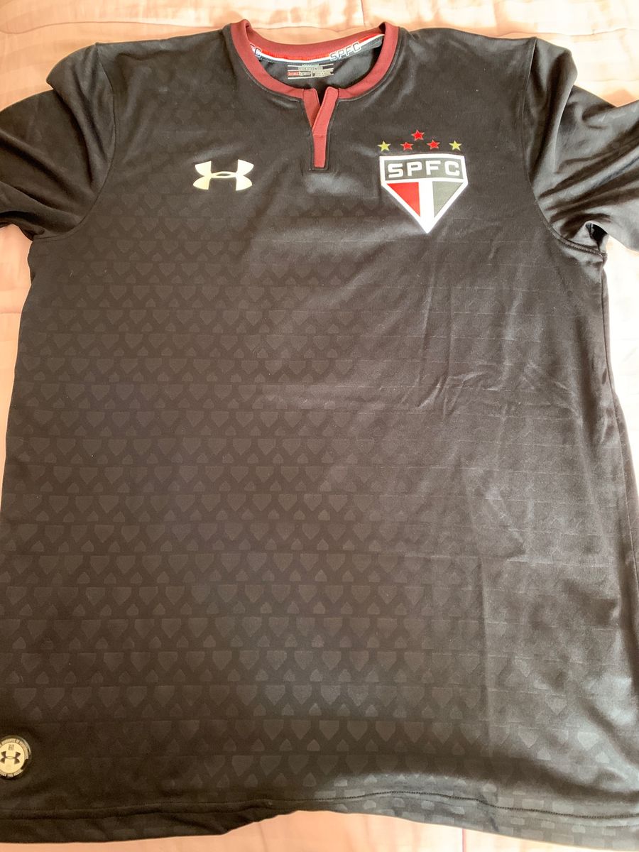 Camisa Spfc Preta - 3o Uniforme Lucas Pratto | Camisa Feminina Under ...