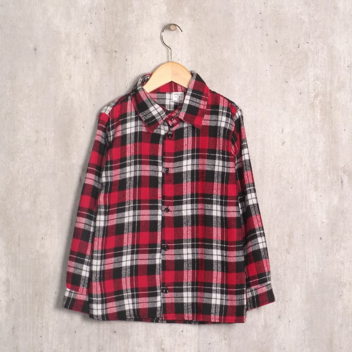 Camisa Vermelha Xadrez Adrian Kids | Roupa Infantil para Menino Adrian ...