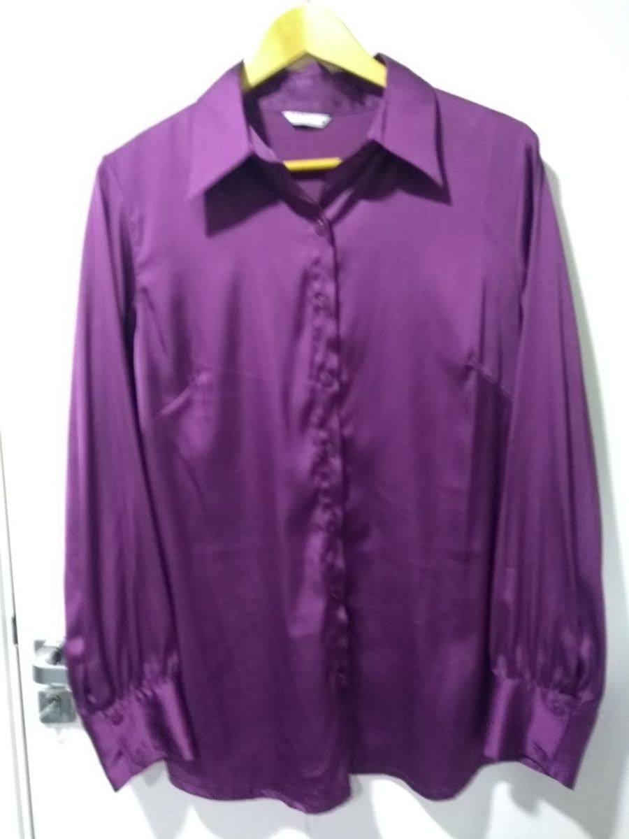 Camisa Vinho | Camisa Feminina Rery Class Usado 45963281 | enjoei