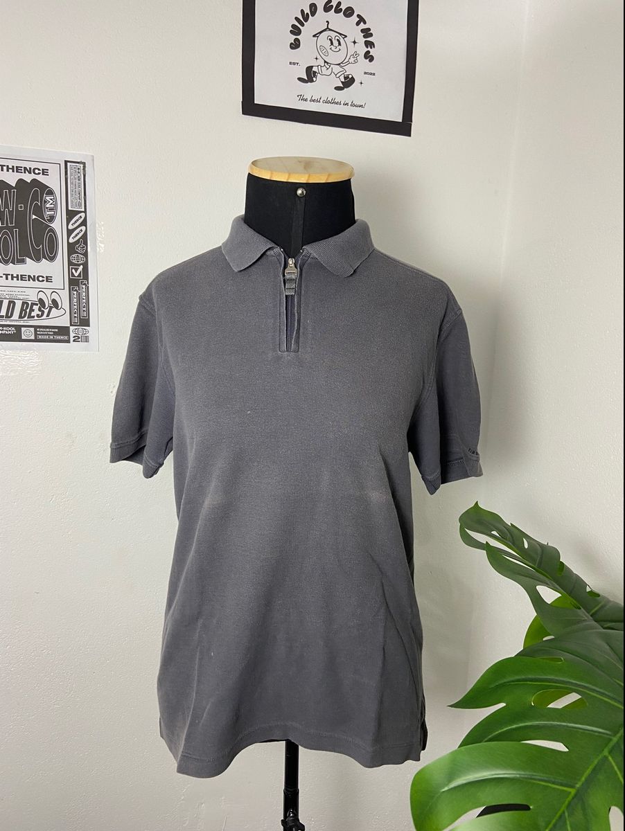 Camisa Vintage Cinza | Camisa Feminina Usado 85043394 | enjoei