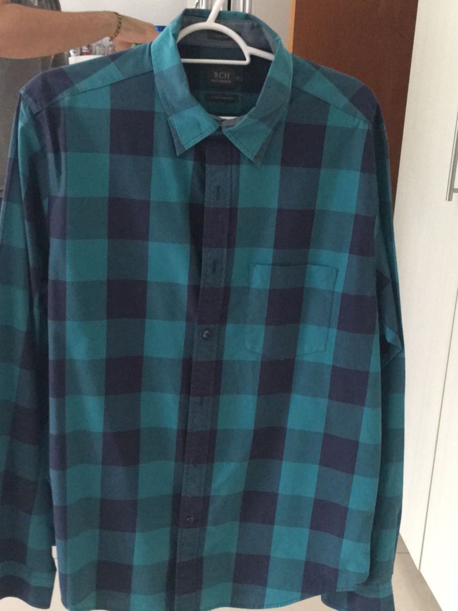 Camisa Xadrez Descolada | Camisa Masculina Richards Usado 28385974 | enjoei