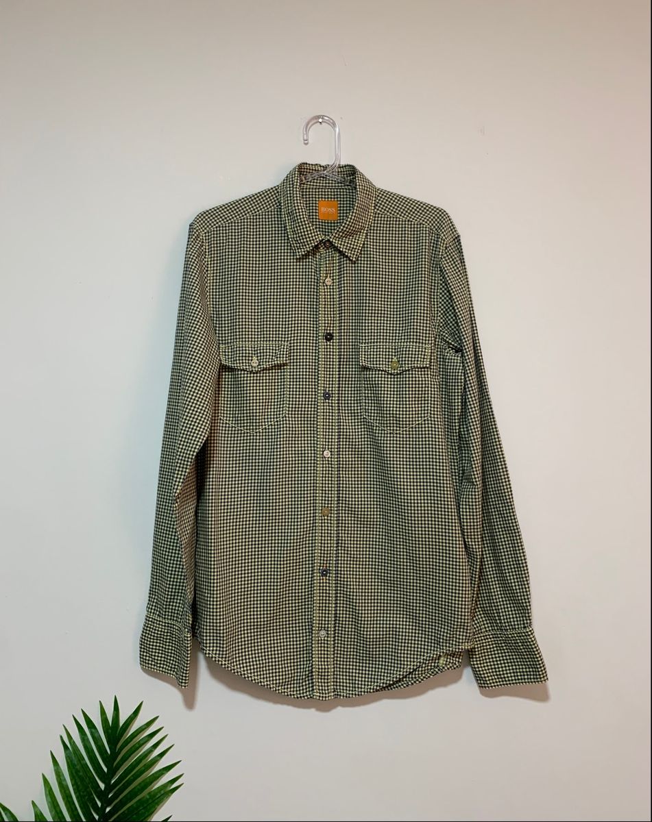 Camisa Xadrez Hugo Boss Masculina | Camisa Masculina Hugo Boss Usado ...