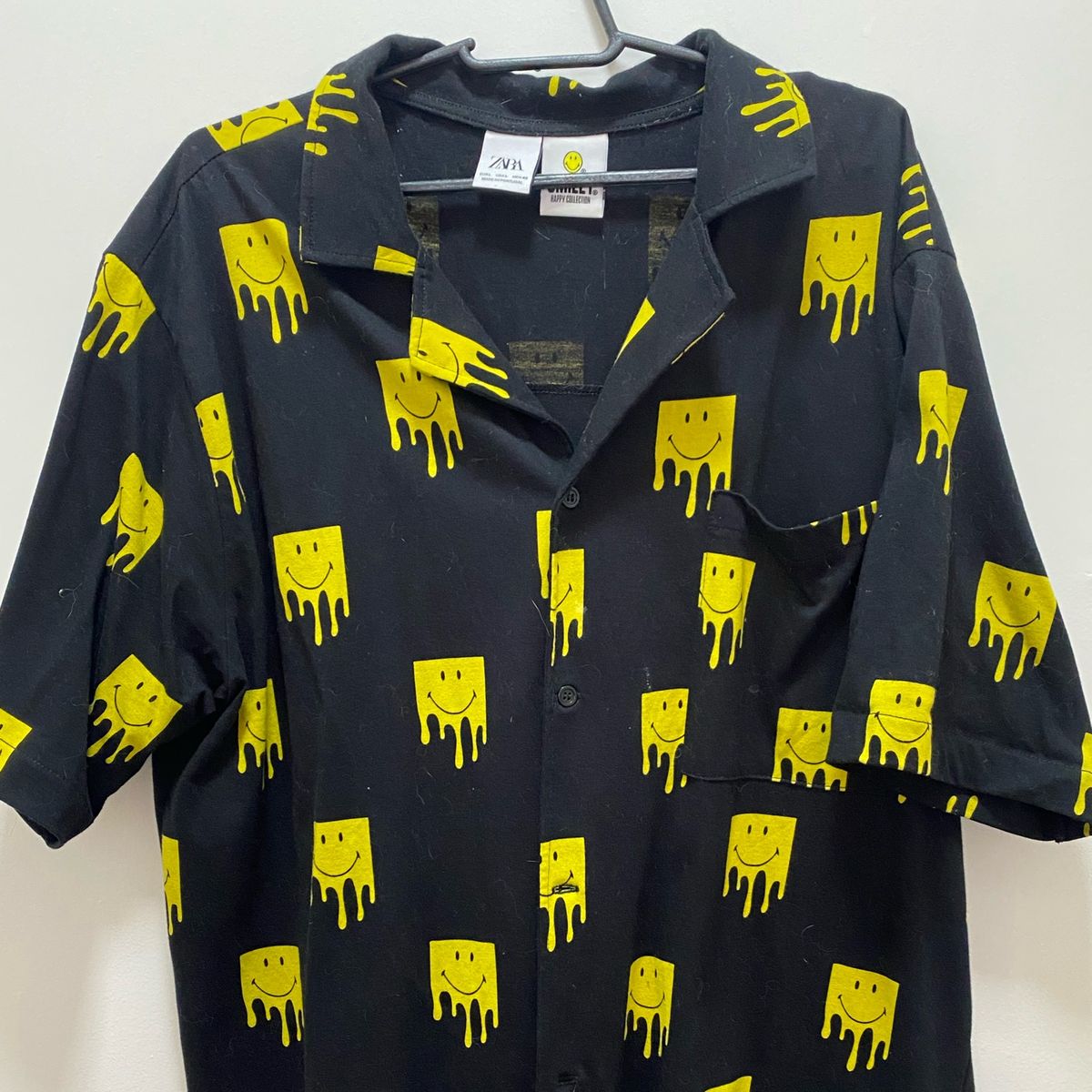 Camisa Zara Smile | Camiseta Masculina Zara Usado 80806551 | enjoei