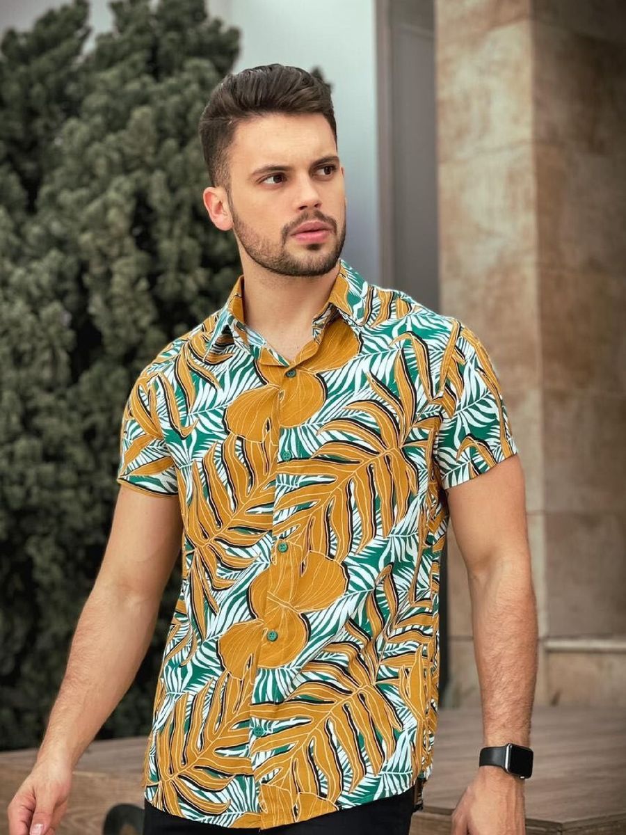 Camisas em Viscolinho | Camisa Masculina Nunca Usado 70782029 | enjoei