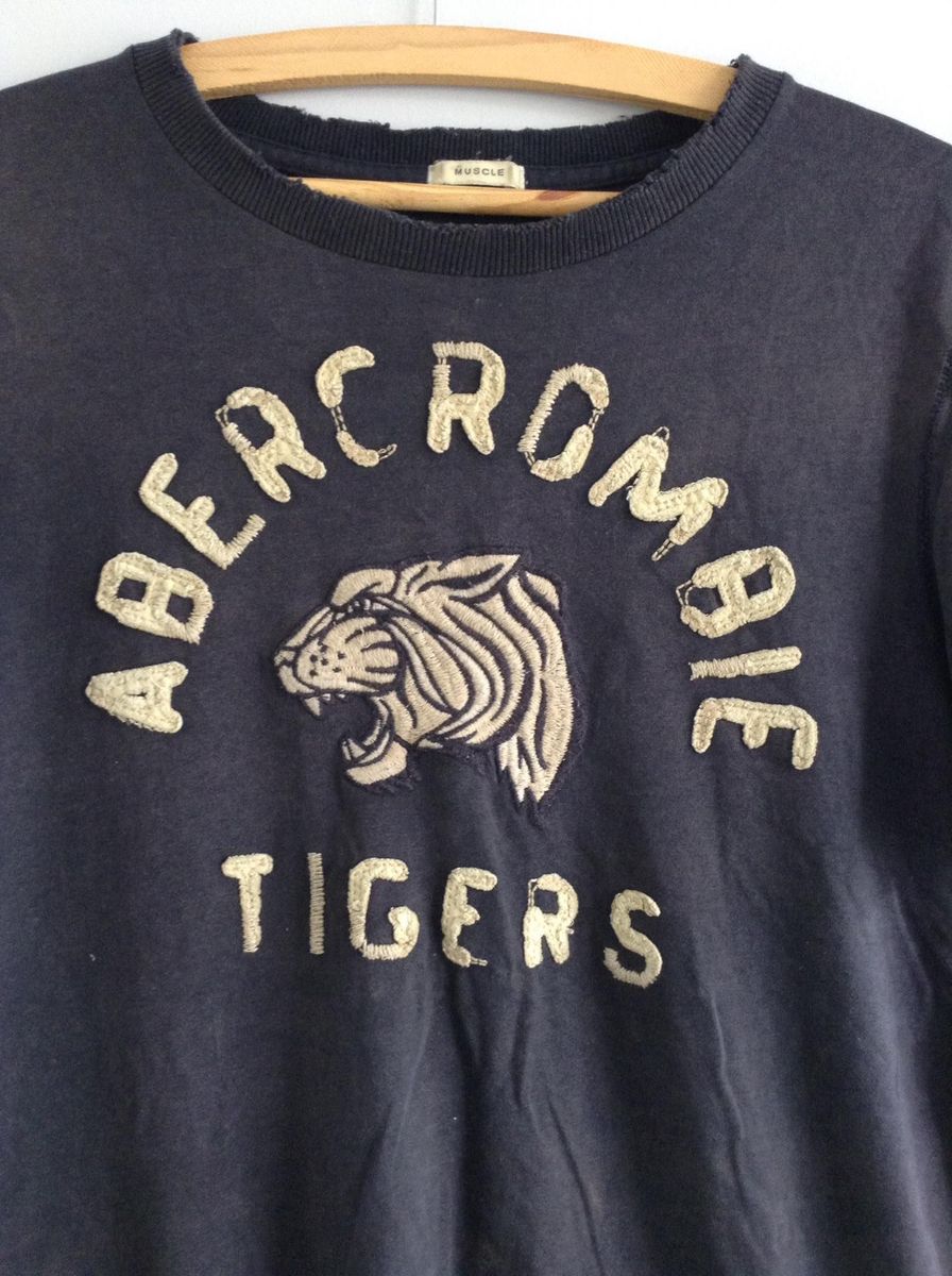 Camiseta Abercrombie Tigers Original | Camiseta Masculina Abercrombie & Fitch Usado 44396484 ...