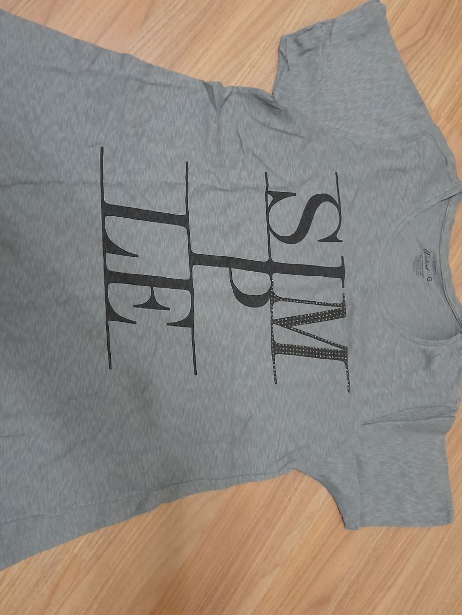 Camiseta Be Simple | Camiseta Feminina Luigi Bertolli Usado 74532747 ...