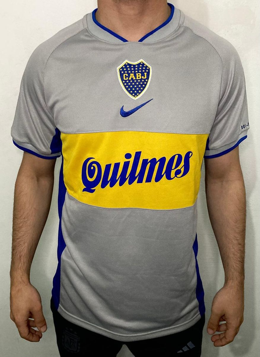 Camiseta Boca Juniors Quilmes 2001 Roman Riquelme - Qualidade Premium ...