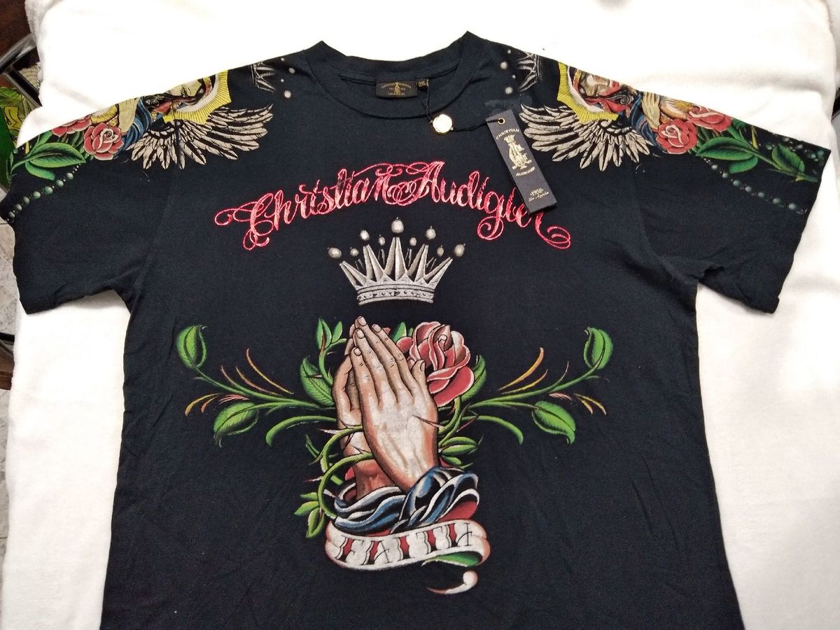 Camiseta Christian Audigier | Camisa Masculina Christian Audigier Nunca ...