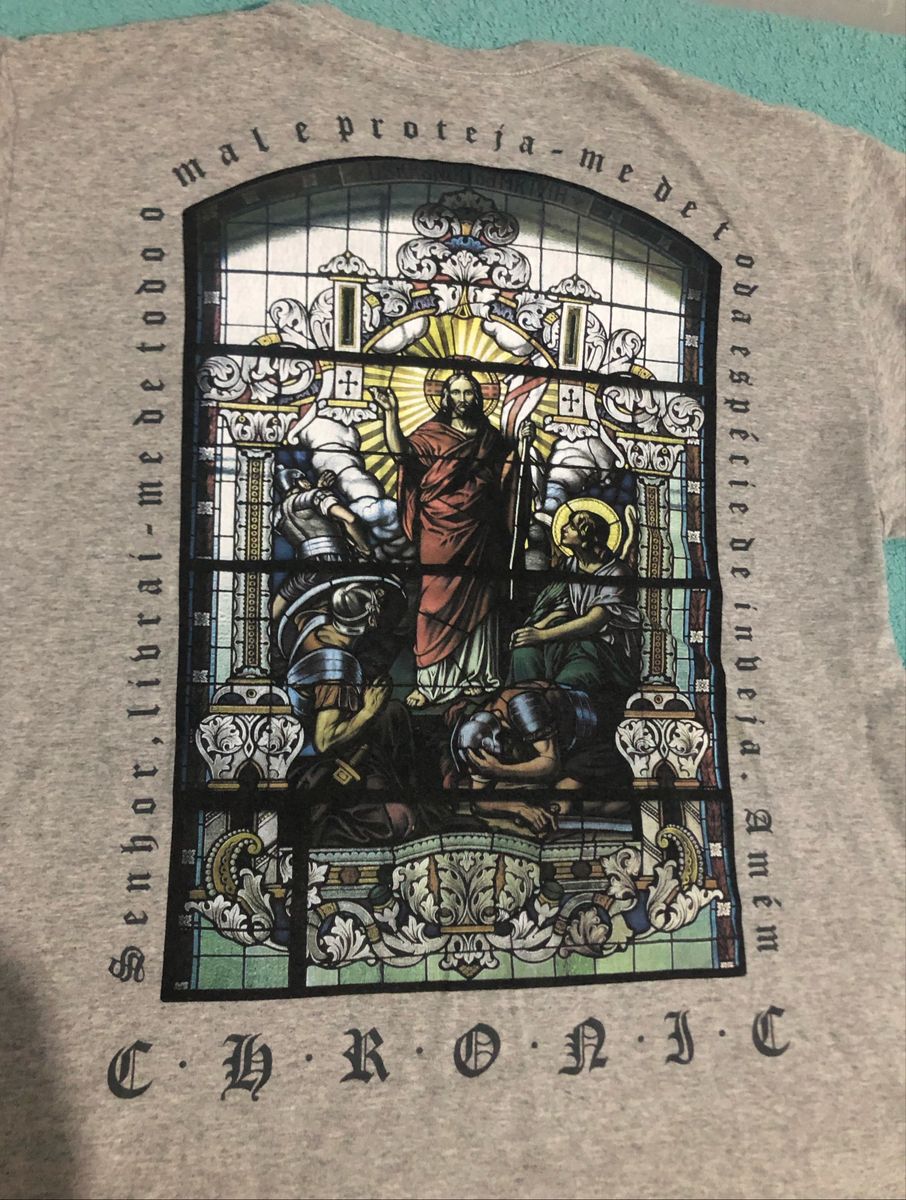 Camiseta Chronic Original Santa Ceia Masculina Cinza | Camiseta ...